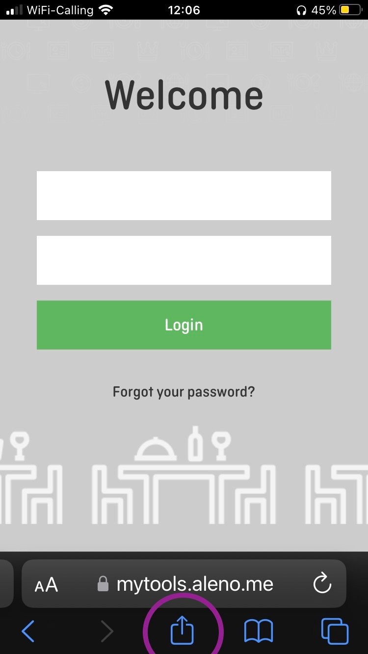 aleno as app on your mobile device