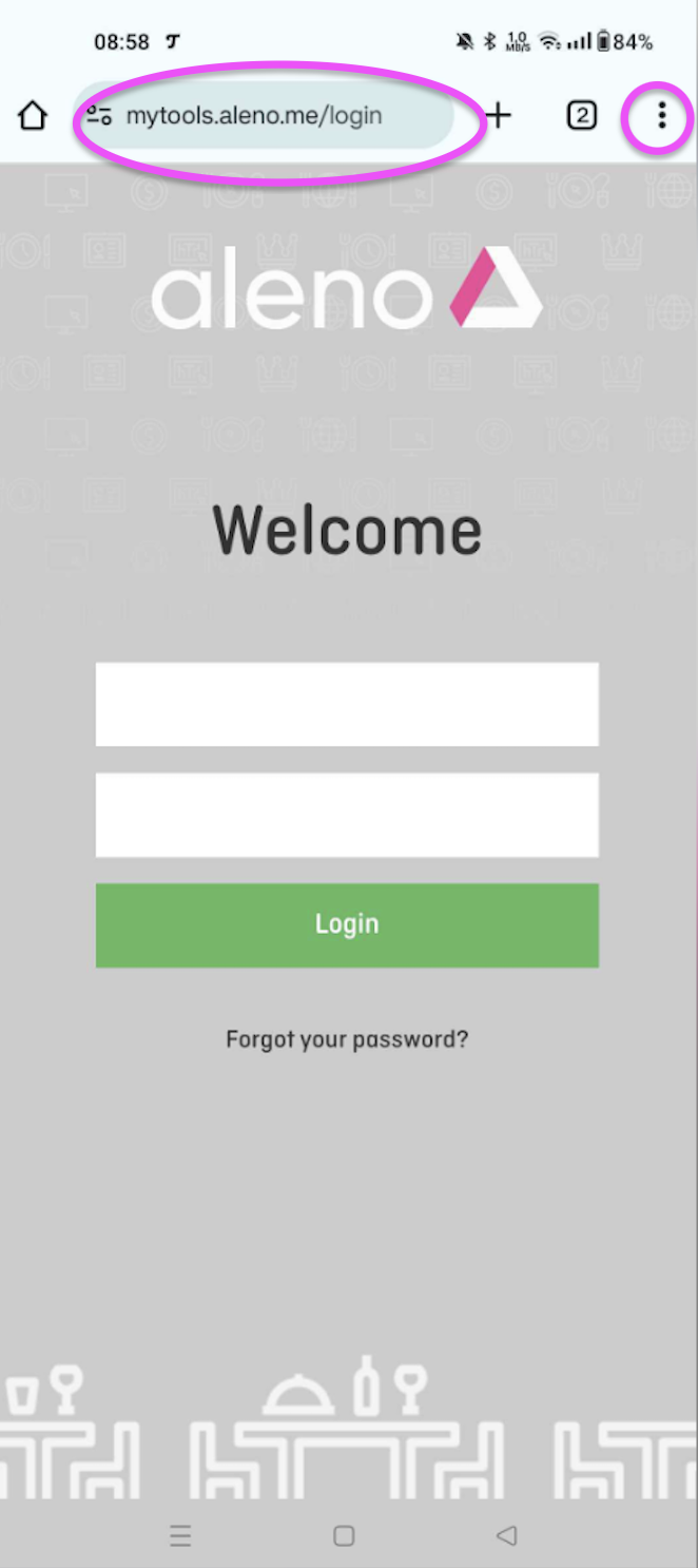 aleno als App auf dein Tablet/Handy laden
