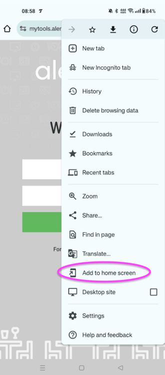 aleno als App auf dein Tablet/Handy laden